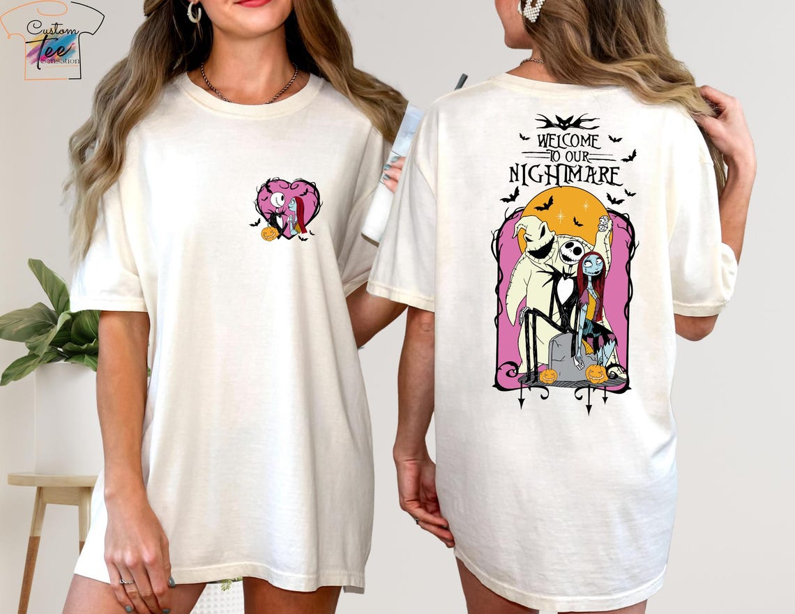 The Nightmare Before Couple Shirt, Halloween Disney Couples T-Shirt ...