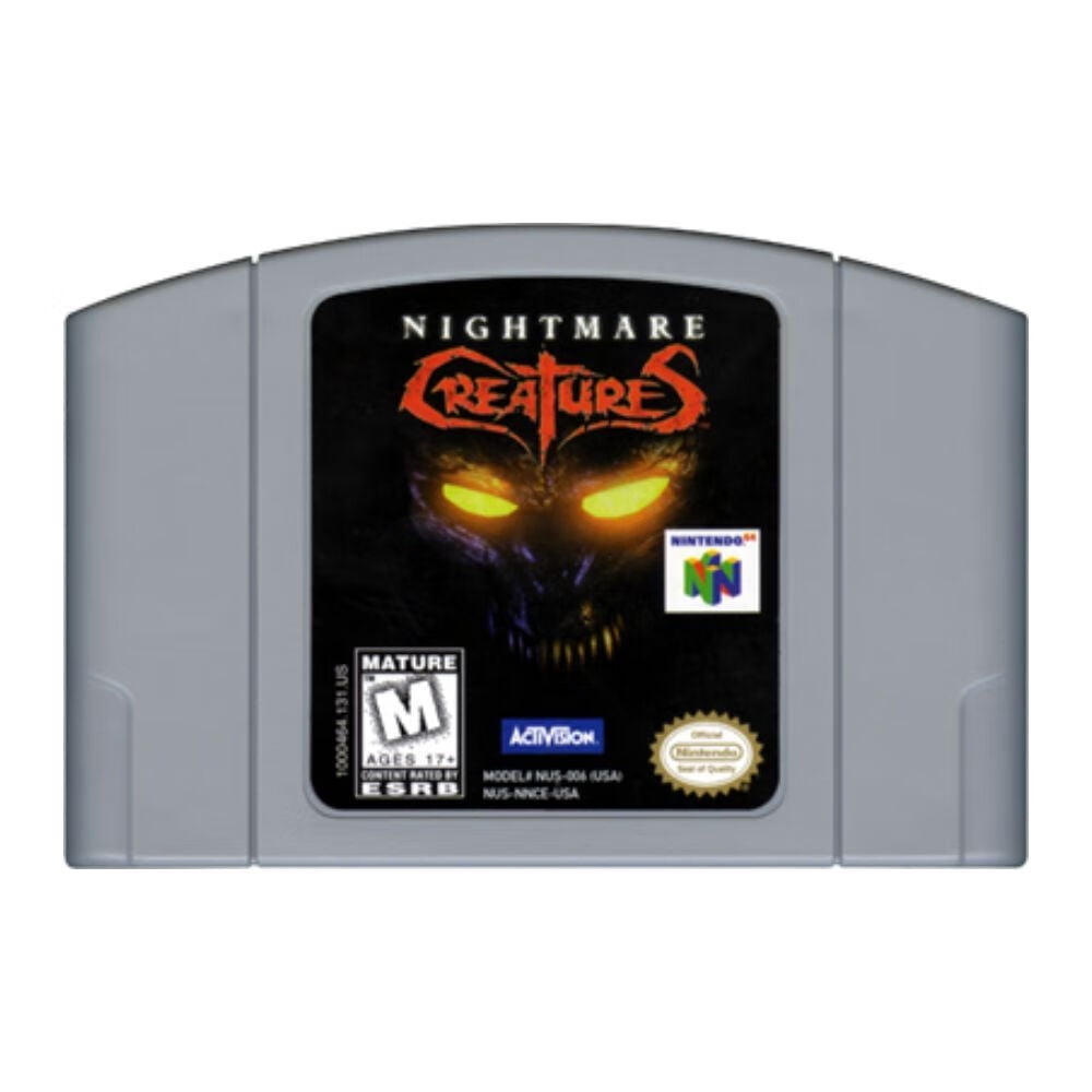 Nightmare Creatures N64 Game,US Version - Walmart.com