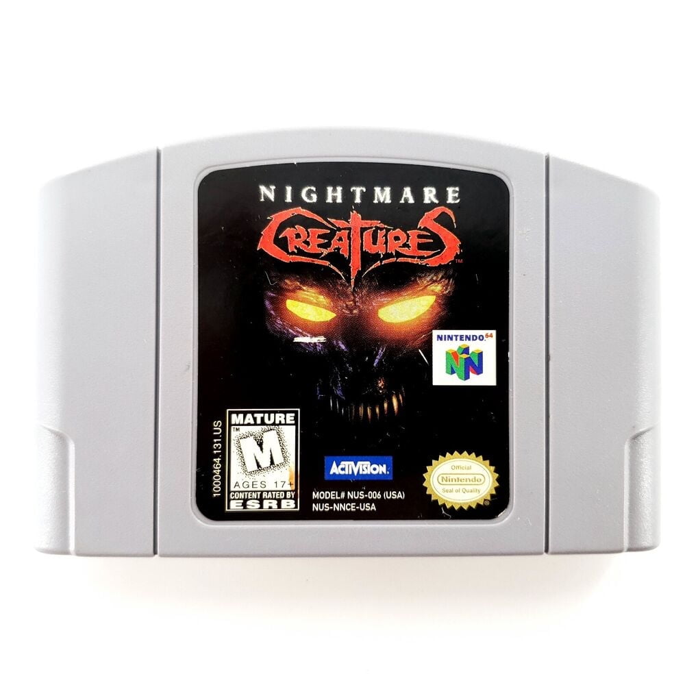 Nightmare Creatures (Nintendo 64, 1998) Authentic Cartridge Only Tested ...