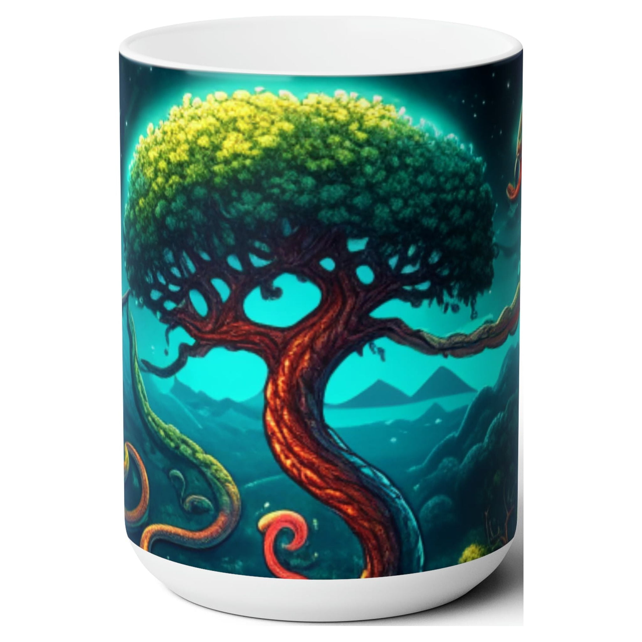 Nightmare Dreams Landscape Art Print Hot Teacup Ceramic Coffee Mug 15oz ...