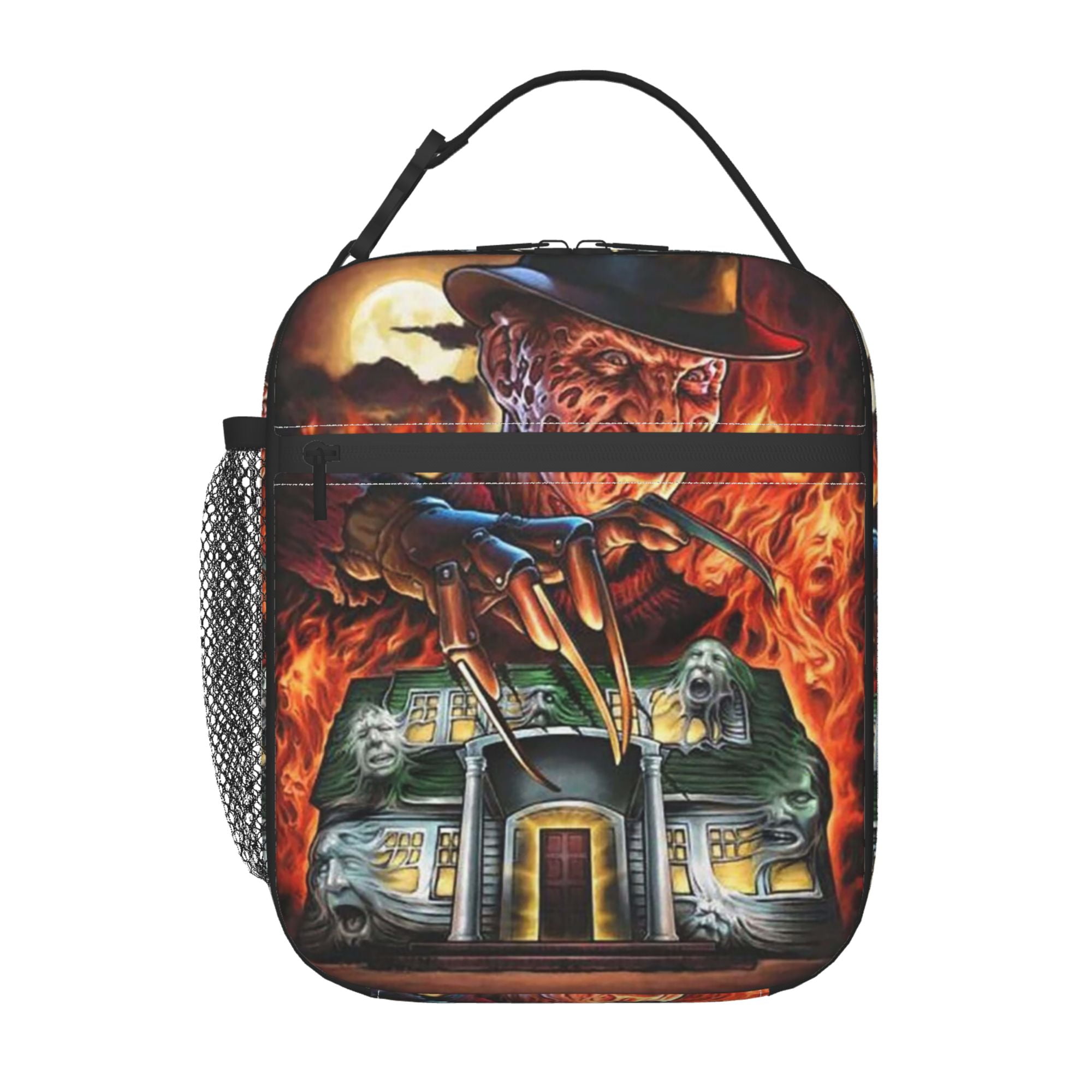 Nightmare Freddy Krueger Horror Lunch Bag Tote Shoulder Bags Insulated ...