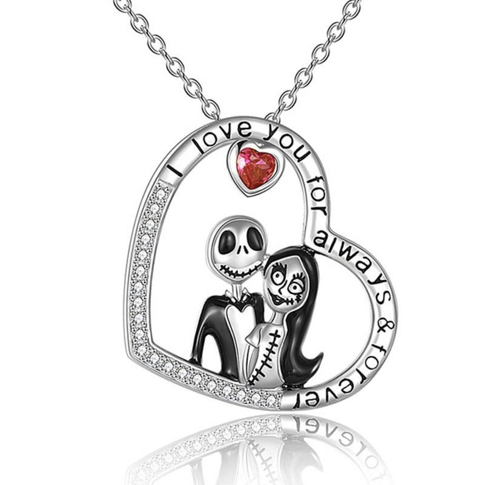 Nightmare Necklace Gifts Sterling Silver Jack Infinity Heart Family ...
