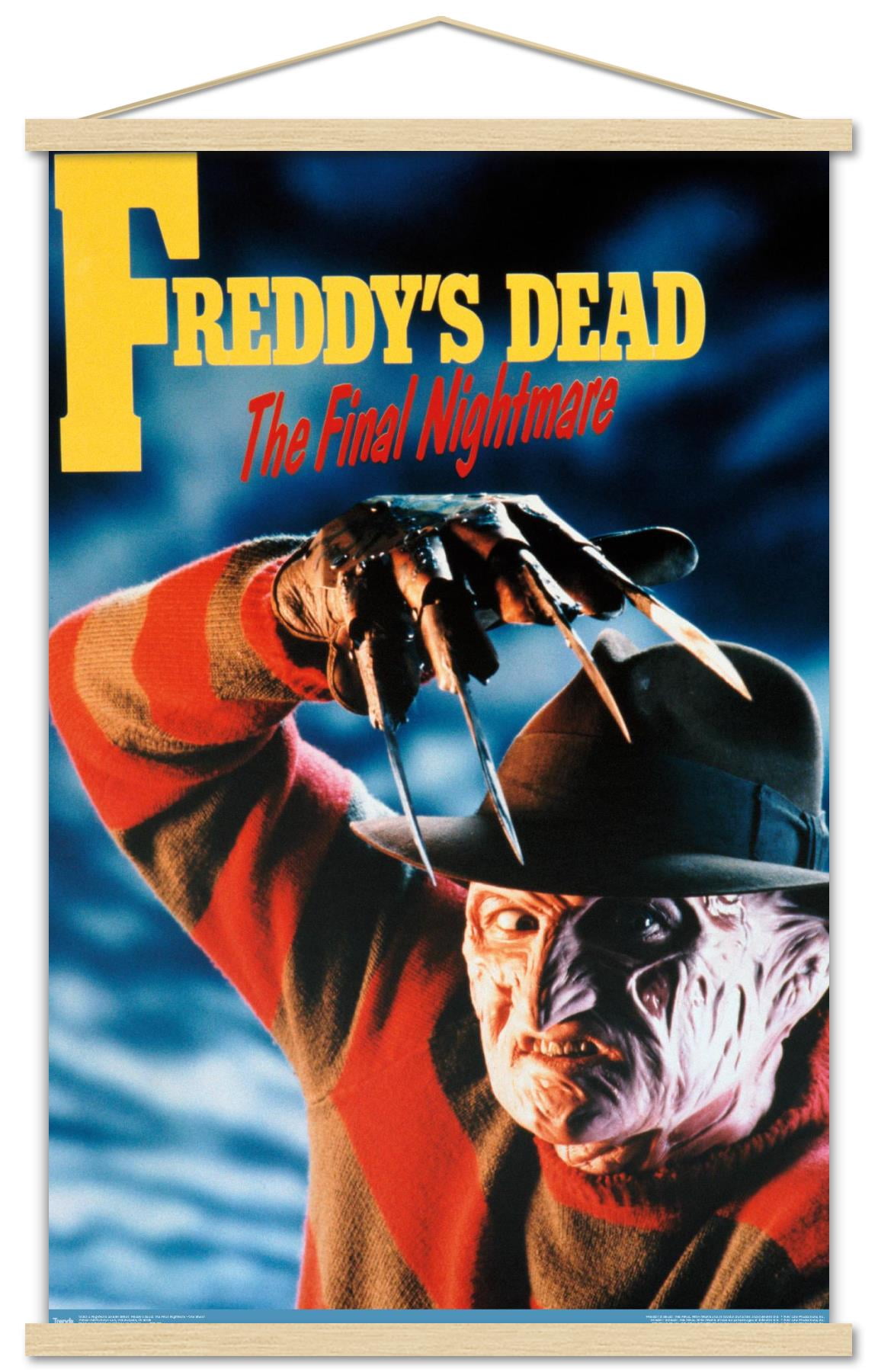 Nightmare On Elm St: Freddy's Dead: - One Sheet Wall Poster with Wooden ...