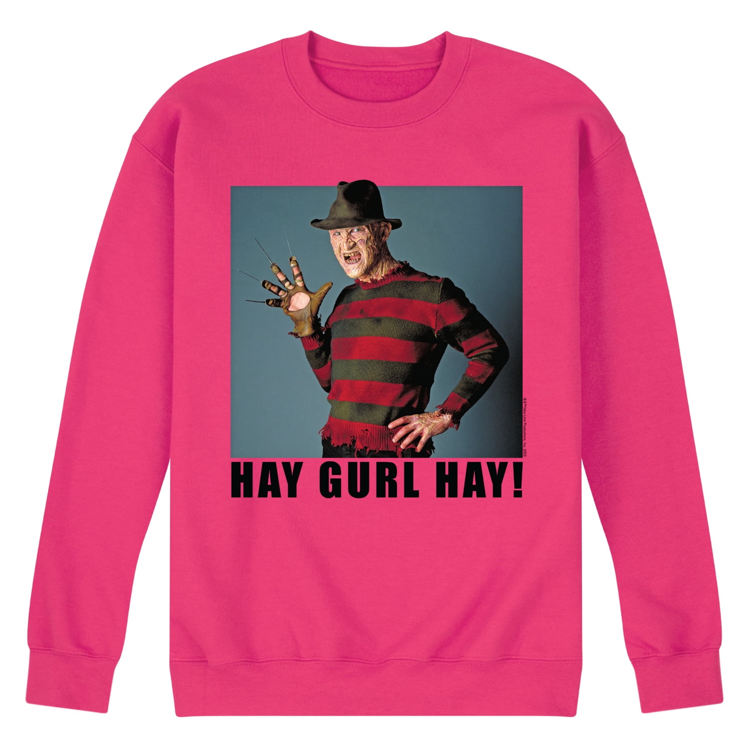 Nightmare On Elm Street - Hay Gurl Hay - Men's Crew Neck Fleece ...