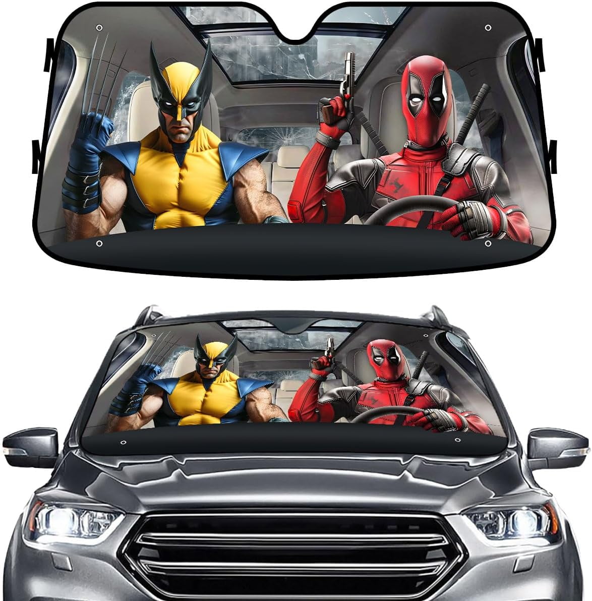 Nightmare Skellington Sun Shade for Car SUV Truck (55x30 Inches),Sun ...