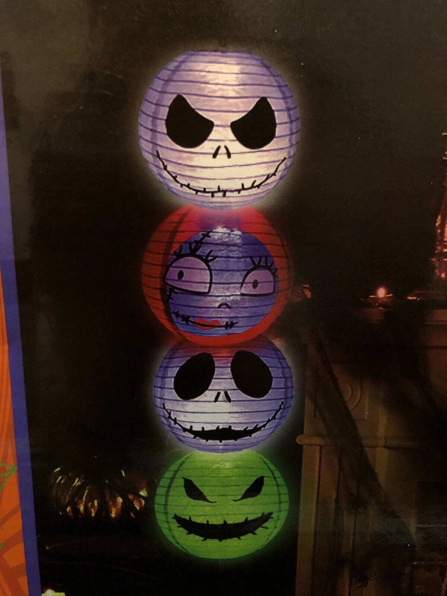 Nightmare before Christmas LED Light Up Lanterns Set of 4 - Walmart.com