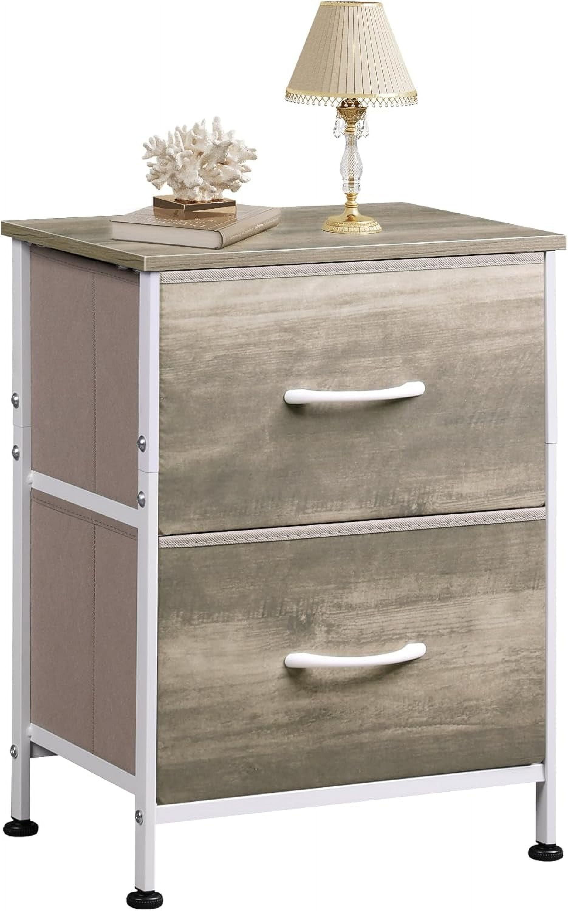 Nightstand, 2 Drawer Dresser for Bedroom, Small Dresser with 2 Drawers ...
