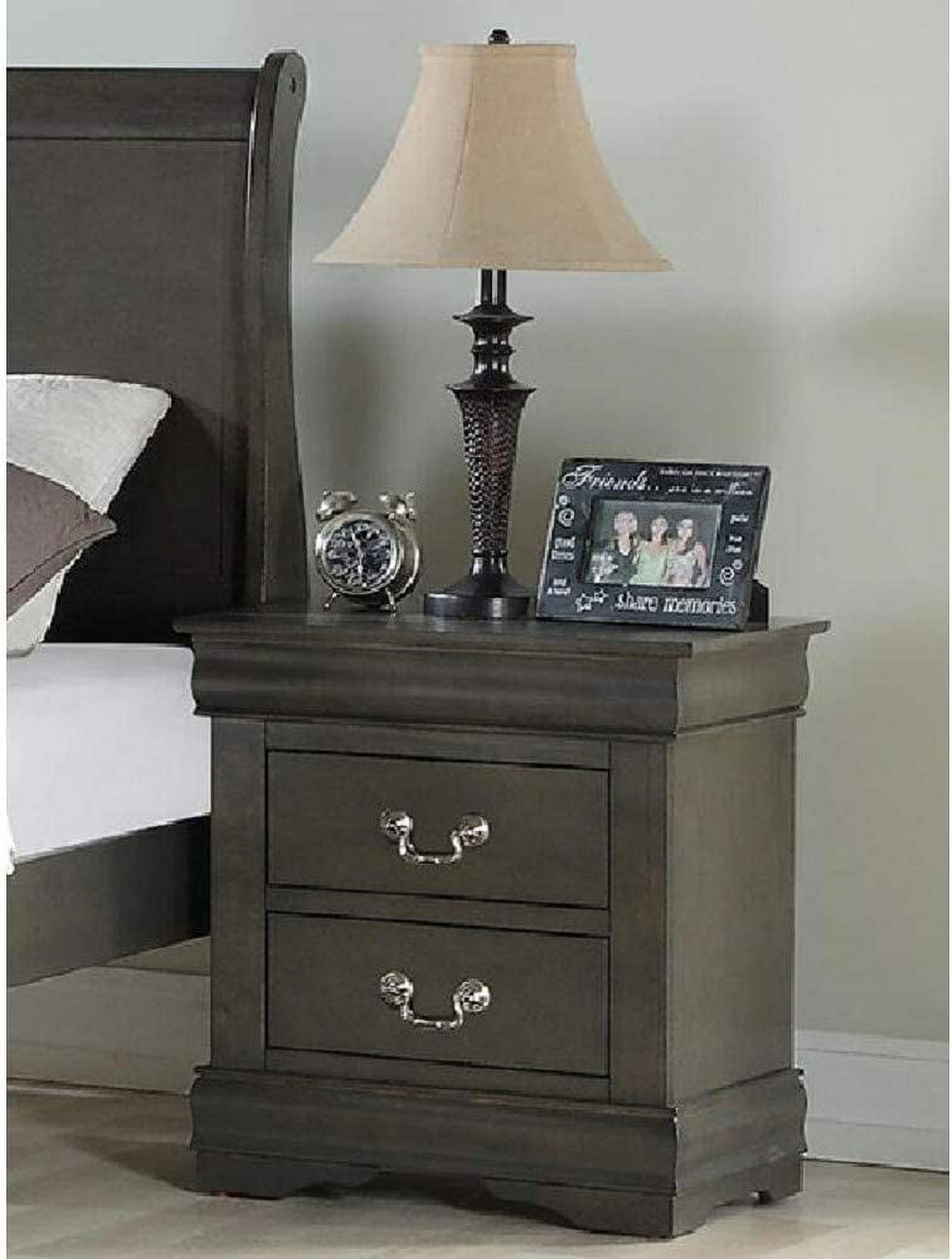 Nightstand with 2 Drawers, Small Dresser, Bedside Furniture, Night ...