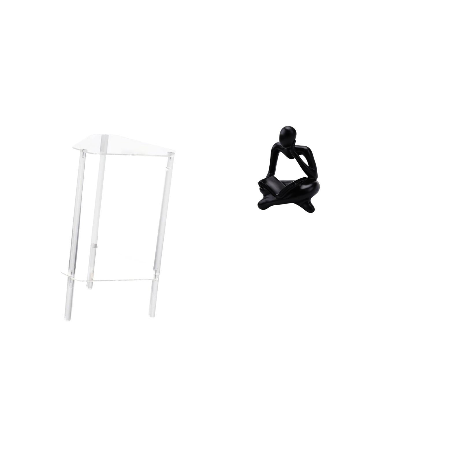 Nightstand Acrylic End Table Reader Figurine Resin Craft Modern Art for ...