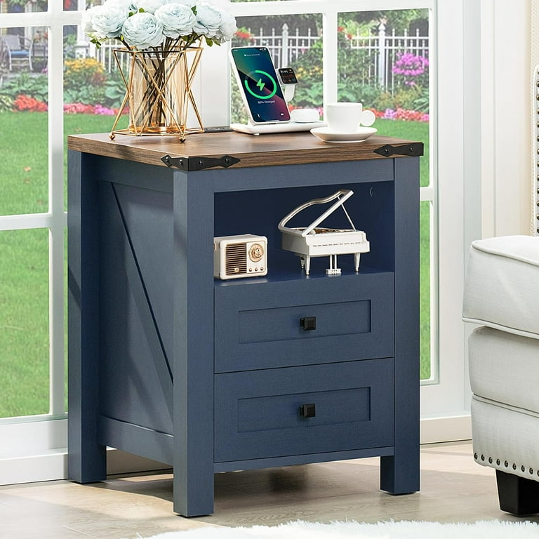 Bedside table with usb store
