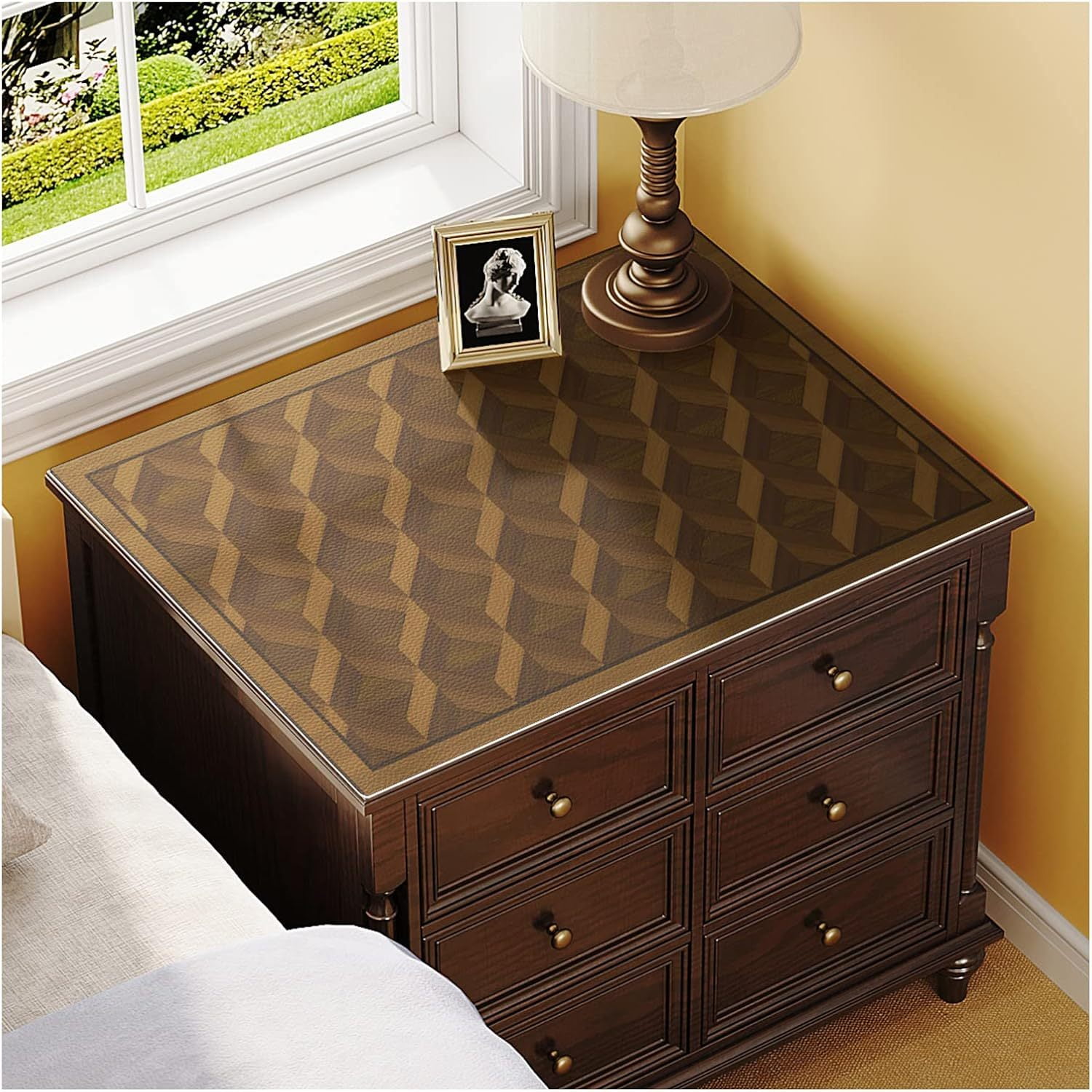 Nightstand Cover, end Table Cover, Bedside Tablecloth, Side Table Cover ...