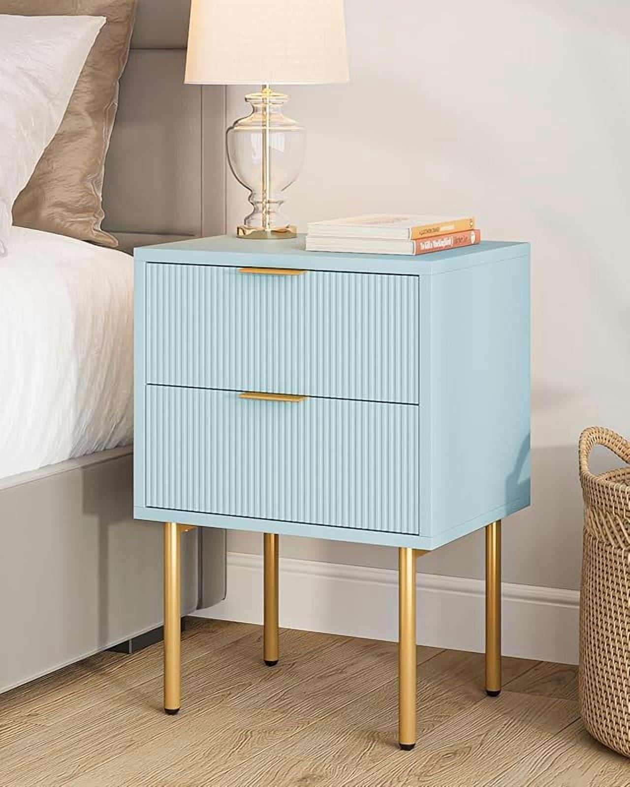 Nightstand,Mid-Century Modern Bedside Table with Storage Drawer and ...