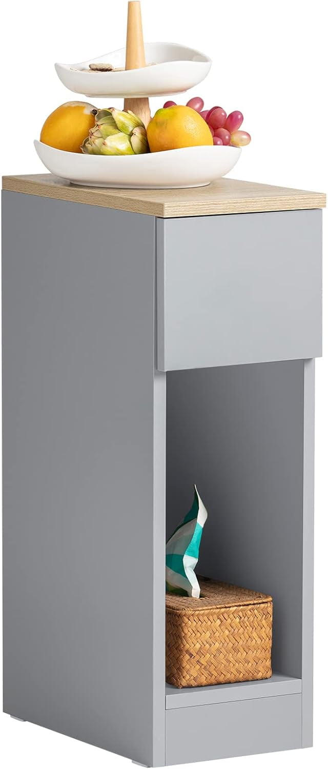 Nightstand Narrow Night Stand Modern Design Bedside Furniture Slim End ...