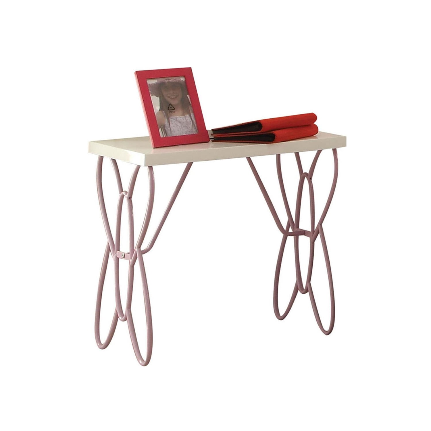 Nightstand with Butterfly Design in White & Light Purple - Walmart.com