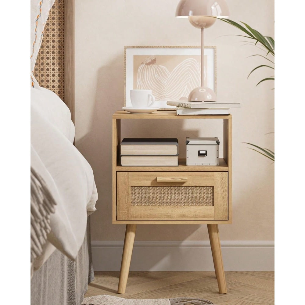 Nightstands, End Table, Rattan Nightstand, Side Table With Hand Made ...