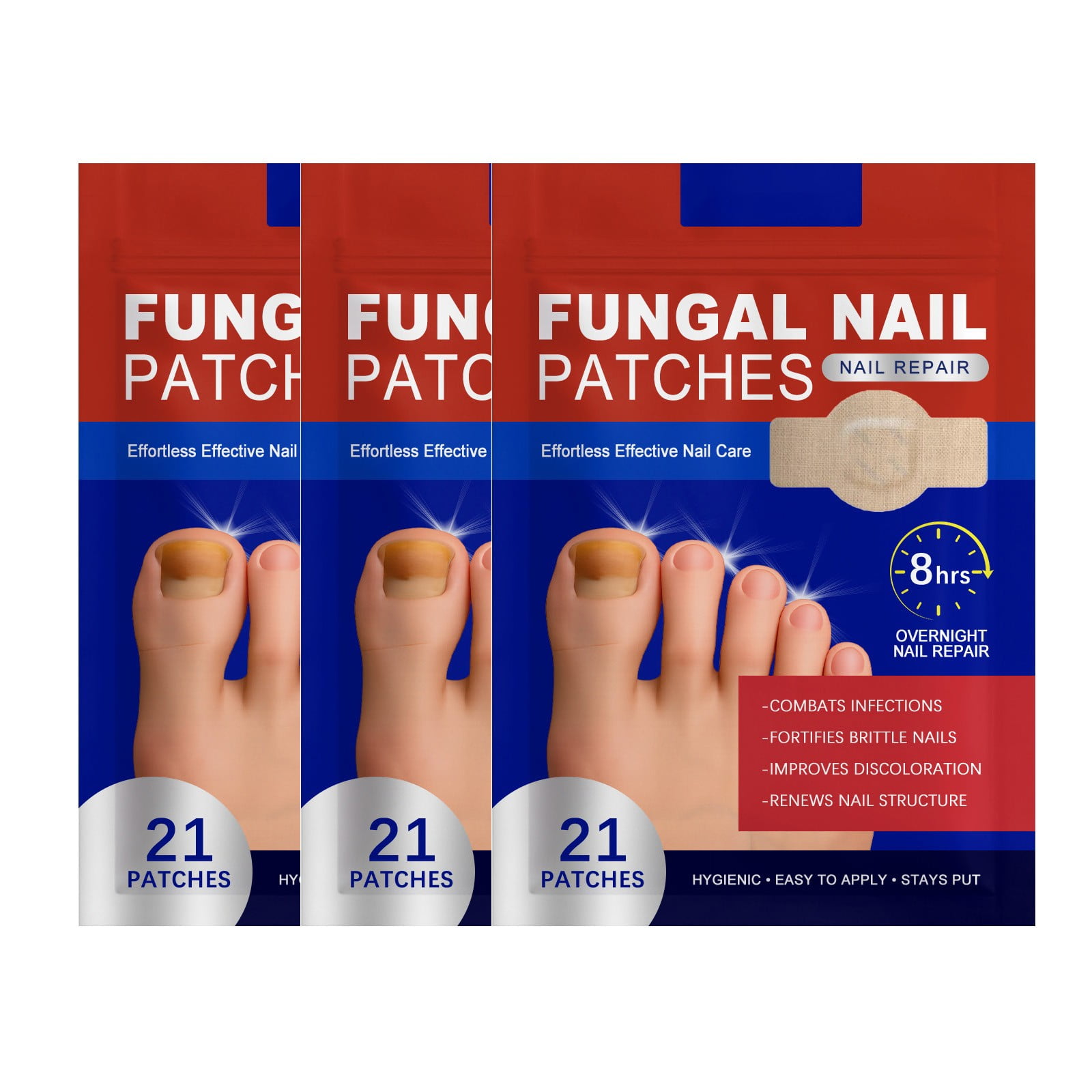 Nighttime Renewal Fungal Nail Patches - 63 Patch - Overnight Repair for ...
