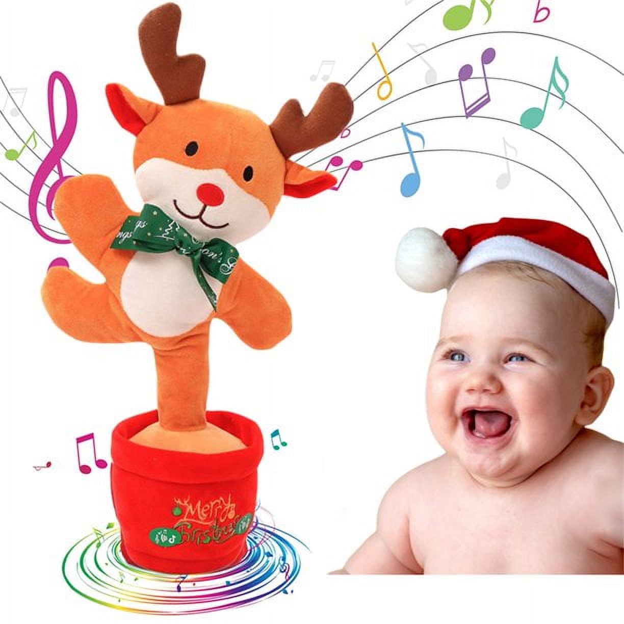 Nightwill Christmas Talking Dancing Singing Plush Toy Cartoon Reindeer ...