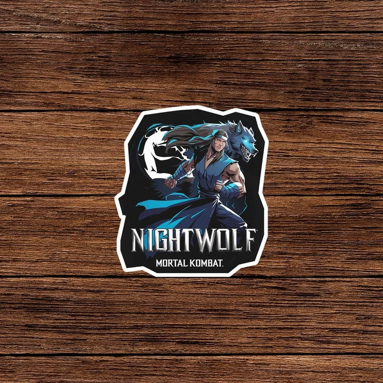 Nightwolf Mortal Kombat Video Game Character Sticker - Fierce Warrior Designphone Decal Water ...