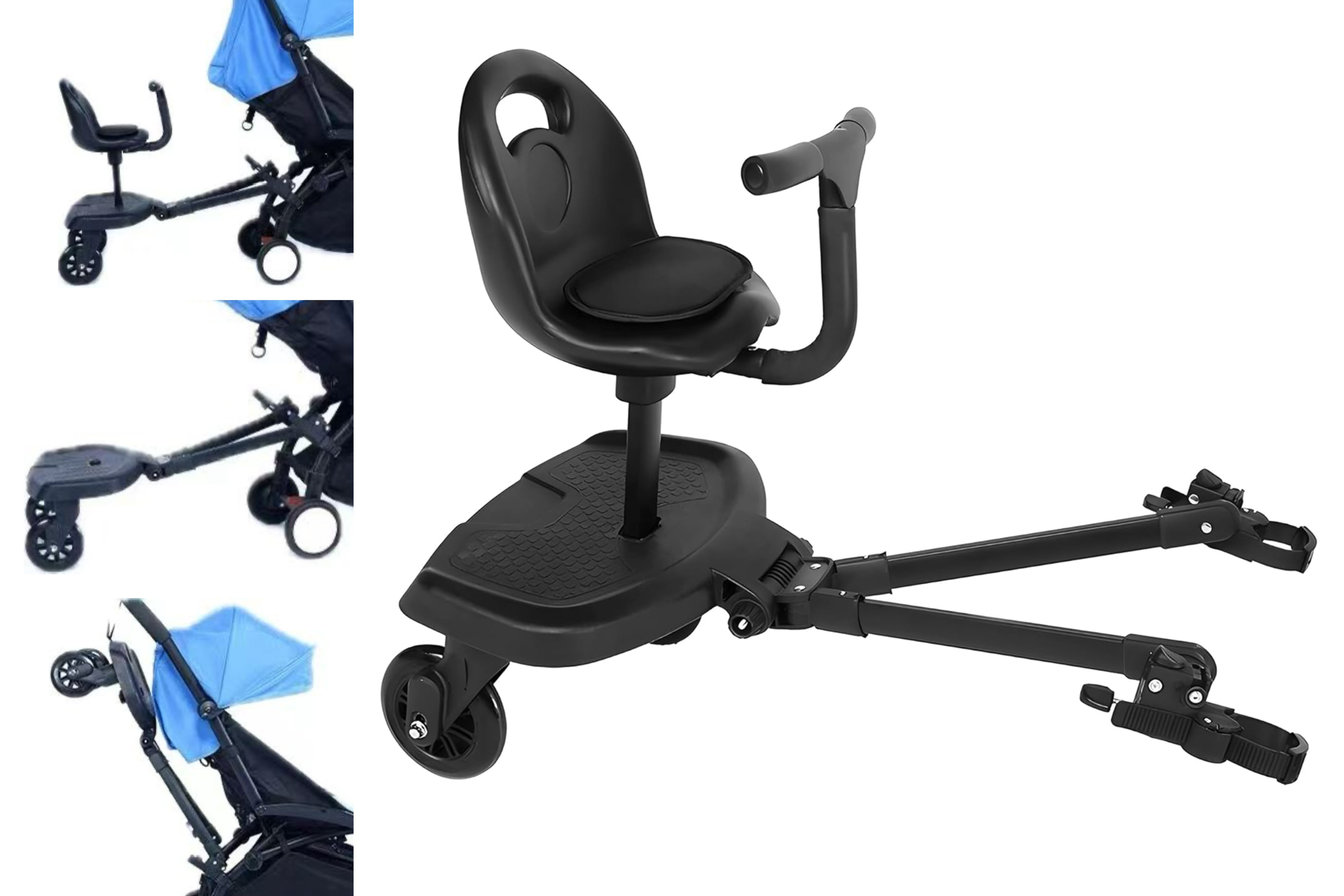 NightyNine Universal Stroller Board Buggy Wheeled Board Seat with ...