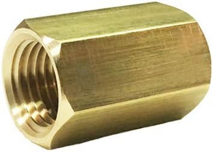 Nigo Industrial Co. Brass Pipe Fitting, Coupling, 1/4" NPT Female Pipe ...