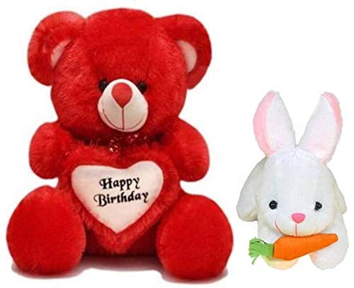 Nihan Enterprises Combo Offer of Red Happy Birthday Teddy Bear with 26 ...