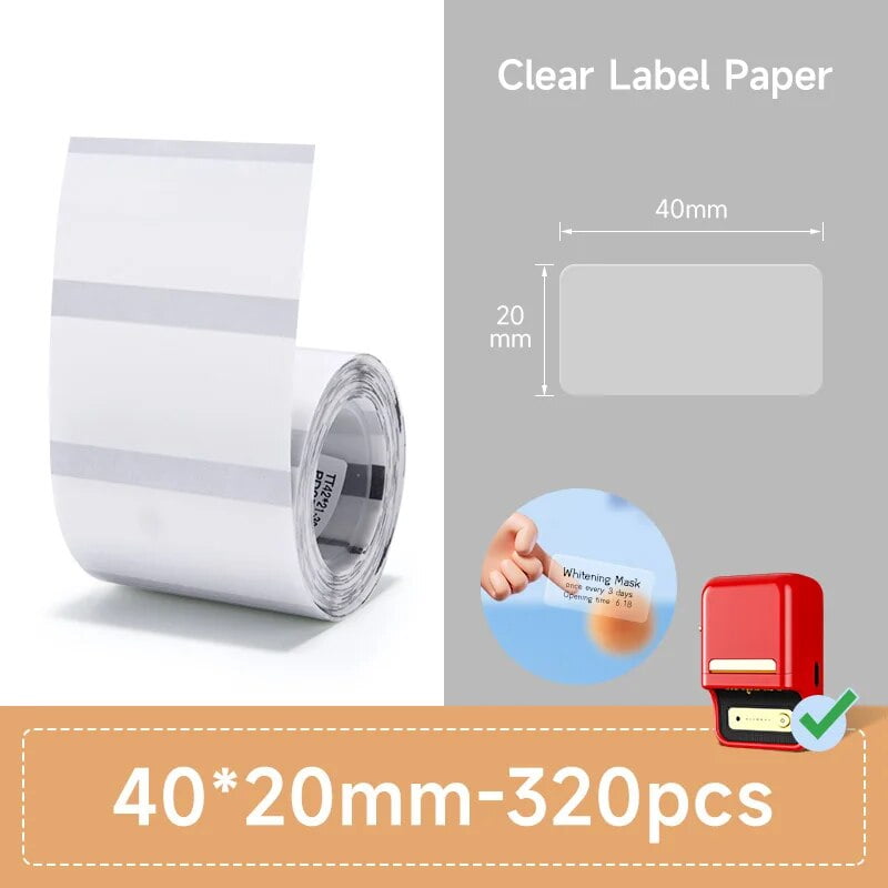 NiiMBOT B21 B3S B1 Round Label Printing Sticker Self-adhesive Thermal Waterproof Digital Number ...