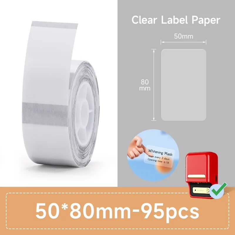 NiiMBOT B21 B3S B1 Round Label Printing Sticker Self-adhesive Thermal ...