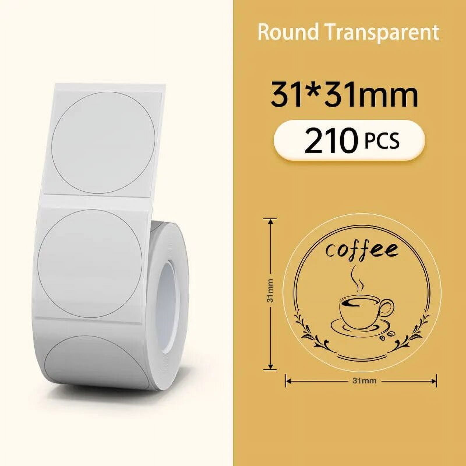 NiiMBOT B21 B3S B1 Round Label Printing Sticker Self-adhesive Thermal ...