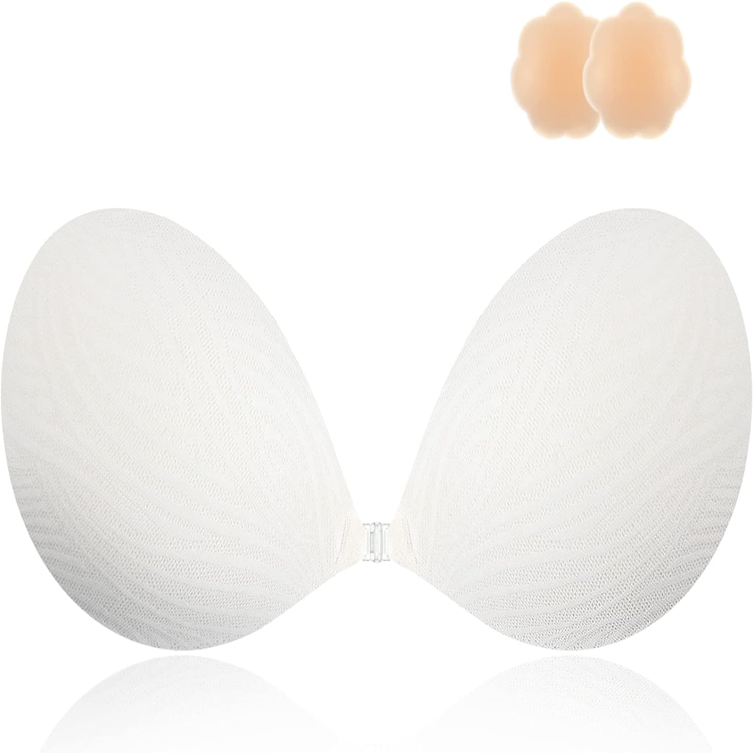 Niidor Adhesive Bra Strapless Sticky Invisible Push Up Silicone Bra For Backless Dress With