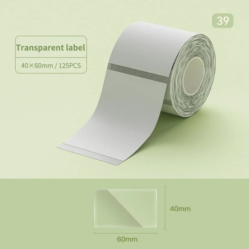 Niimbot B21/B1/B3S Thermal Label Sticker Paper Printable White 20-50mm Width Clothing Tag ...