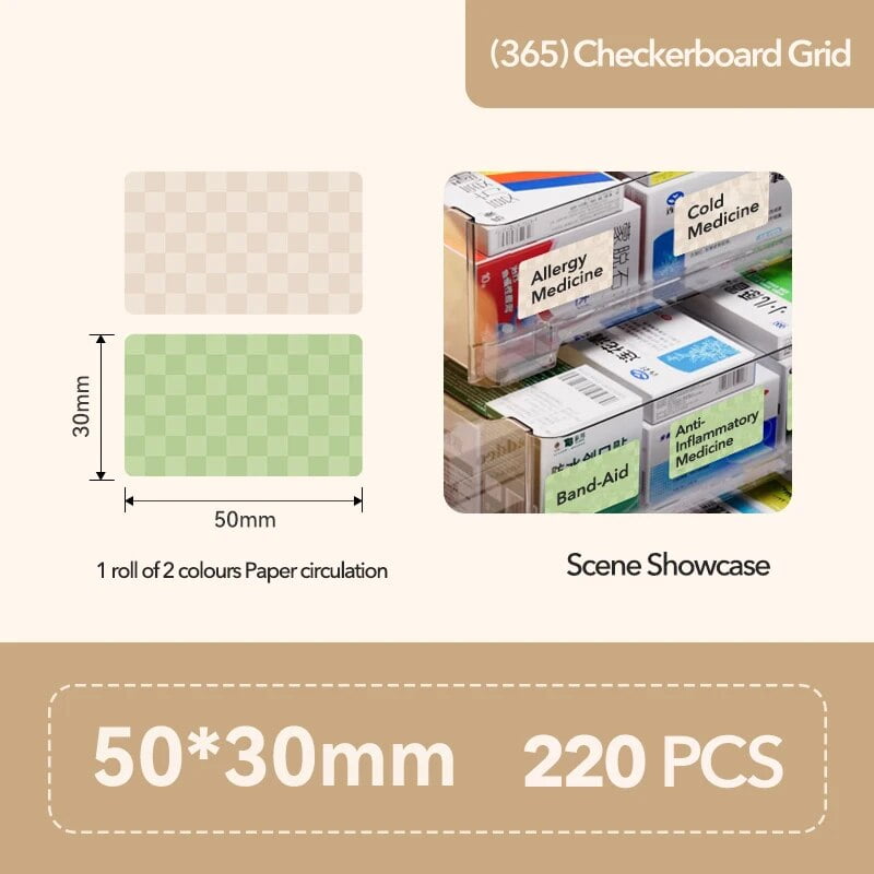 Niimbot Cartoon Pattern Thermal Label Sticker Paper Smart Portable ...