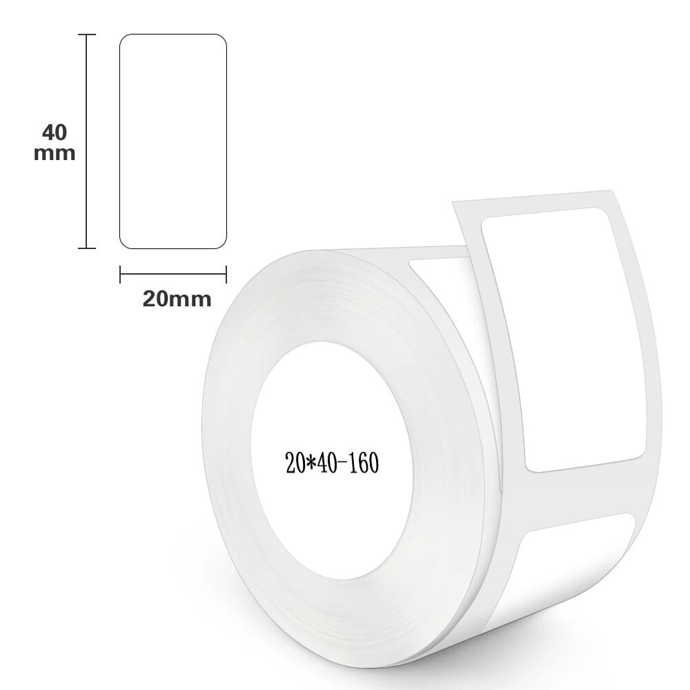 Niimbot D101 Label Paper White Label Sticker Self-adhesive Label ...