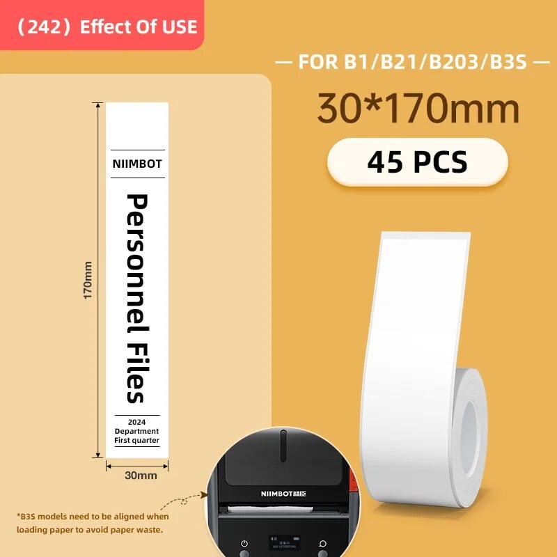 Niimbot Label For B1/B21/B3S Mini Printer Portable Thermal Label Stickers Self-Adhesive ...