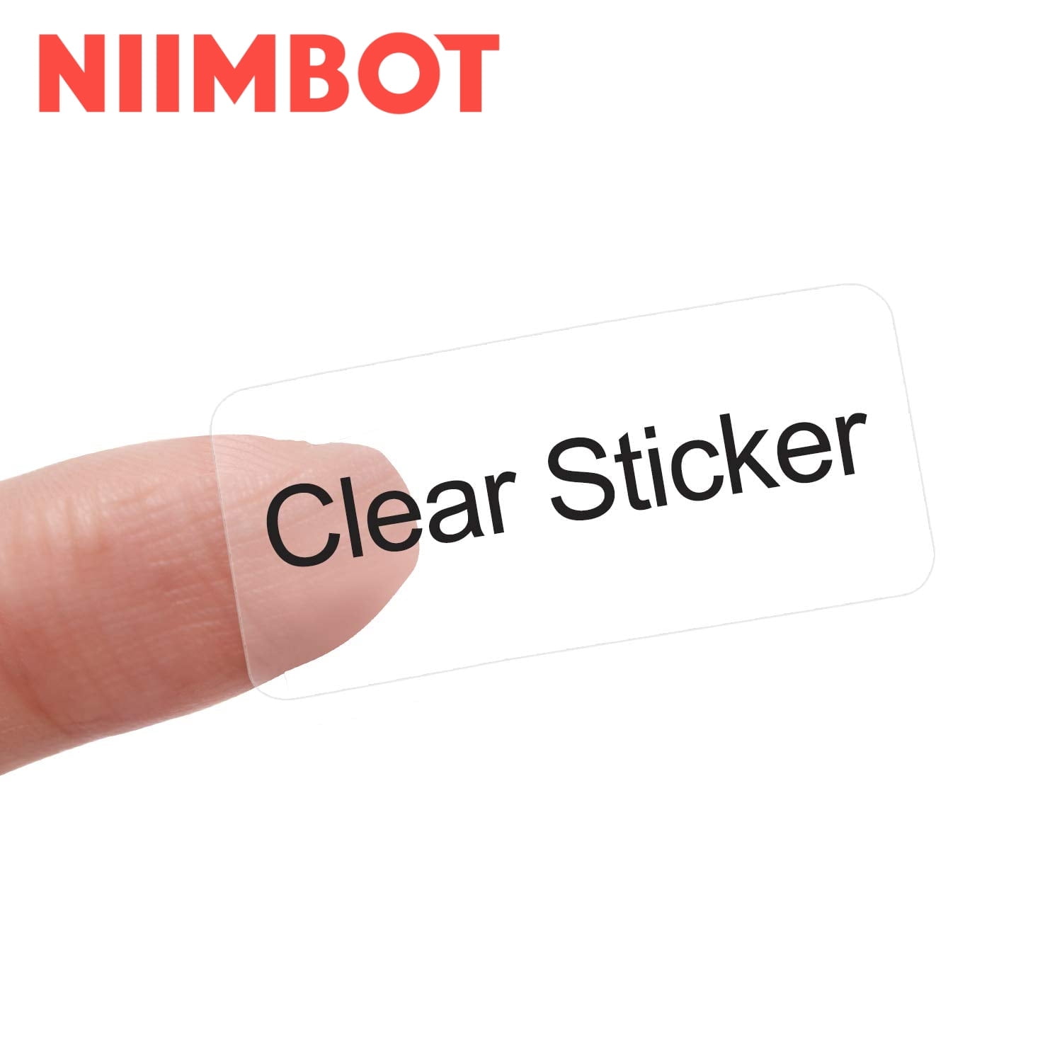 "NIIMBOT Clear Label Maker Tape, 0.55"" x 1.18"", Self-Adhesive, for ...