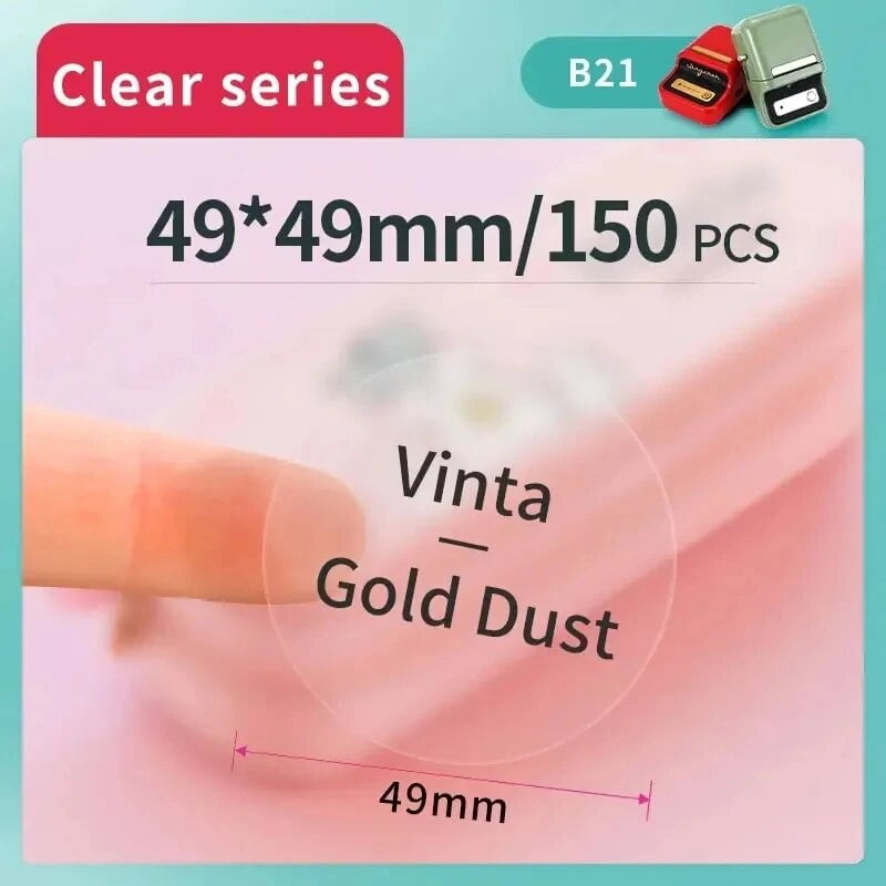 Niimbot Transparent Stickers Label Printer Stickers Portable Printer ...