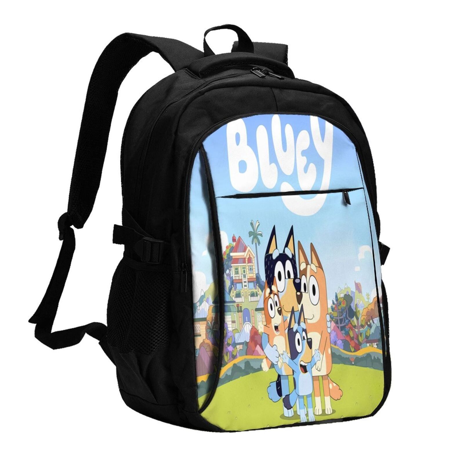 Niiseo Bluey for USB Backpack for Travel Work School with Charging Port ...
