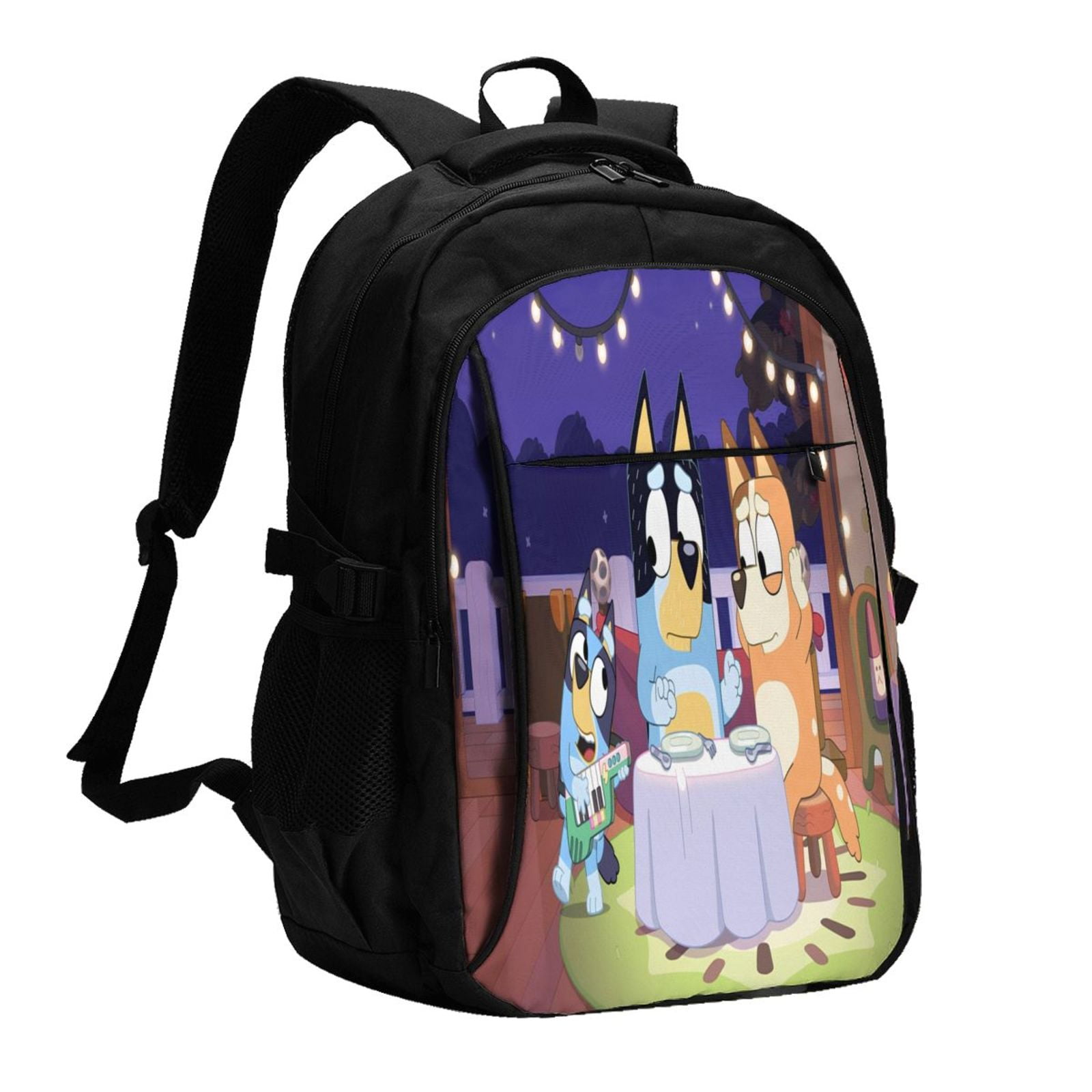 Niiseo Bluey for USB Backpack for Travel Work School with Charging Port ...