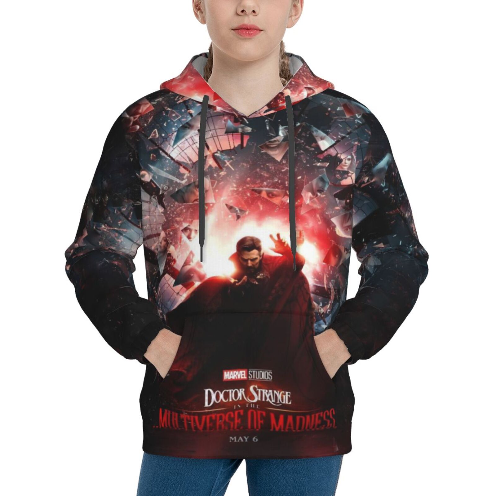 Niiseo Doctor Strange (6) Print Youth Hoodie 3D Printed Pullover Hooded ...