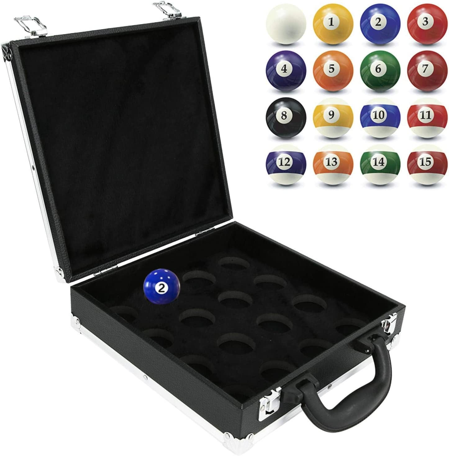 Niiyen Billiard Balls Box, Snooker Billiard Balls Storage Box Pool ...
