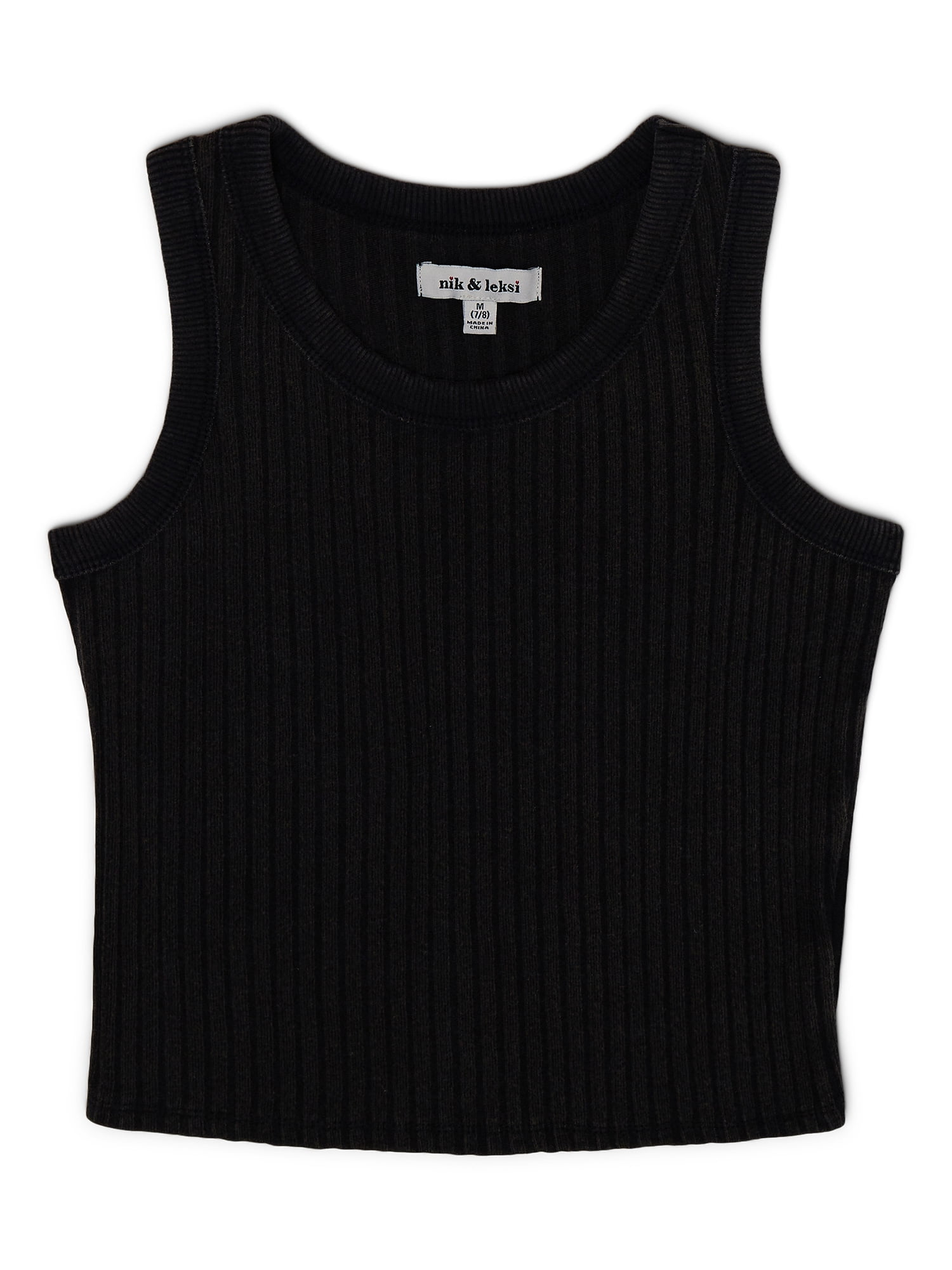 Nik & Leksi Tween Acid Wash Ribbed Tank, Sizes 7-18 - Walmart.com