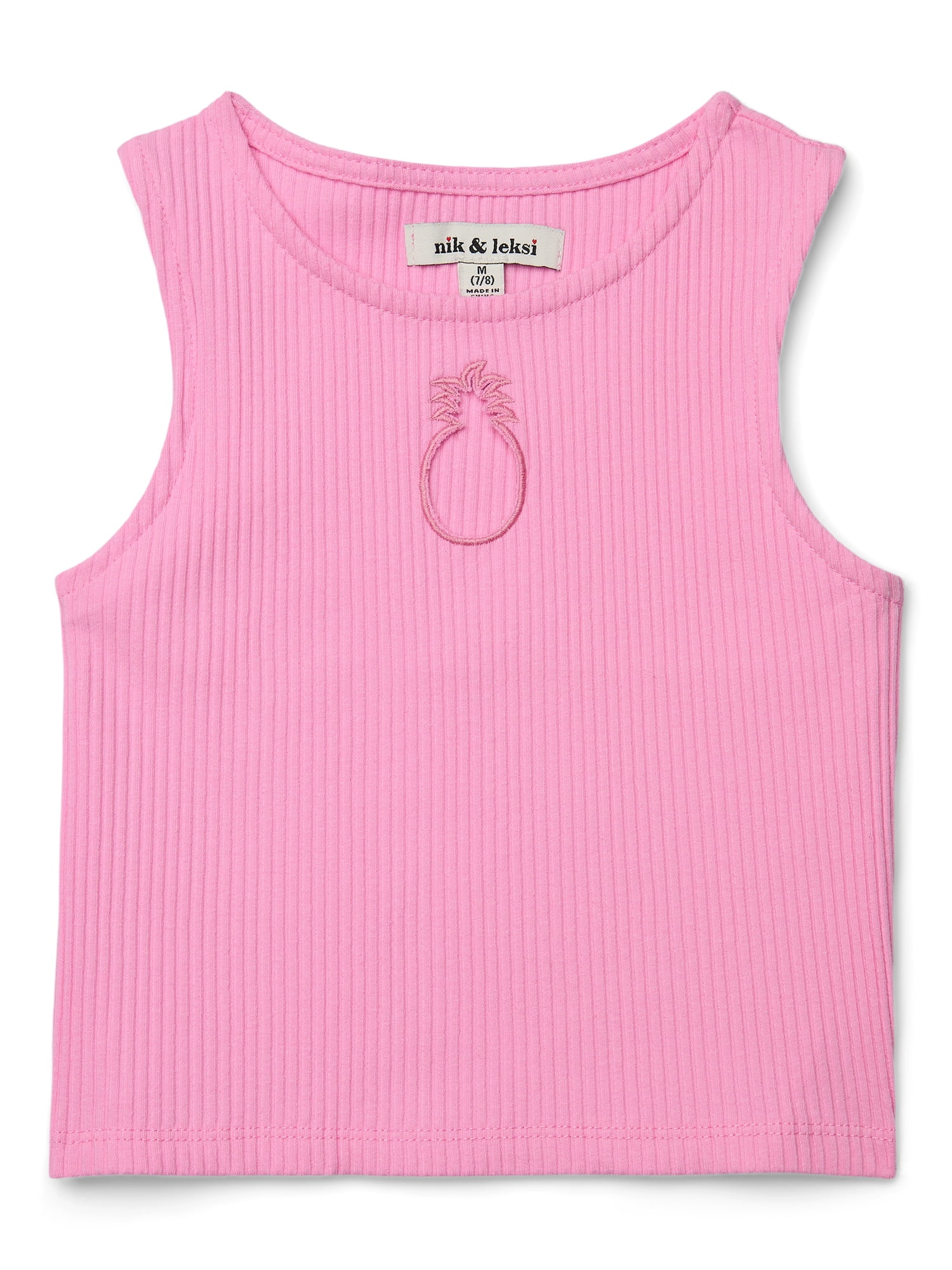 Nik & Leksi Tween Rib Tank with Cut Out, Sizes 7-18 - Walmart.com