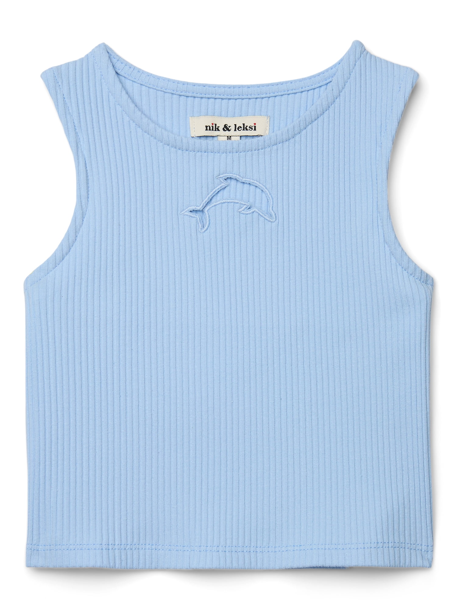 Nik & Leksi Tween Rib Tank with Cut Out, Sizes 7-18 - Walmart.com