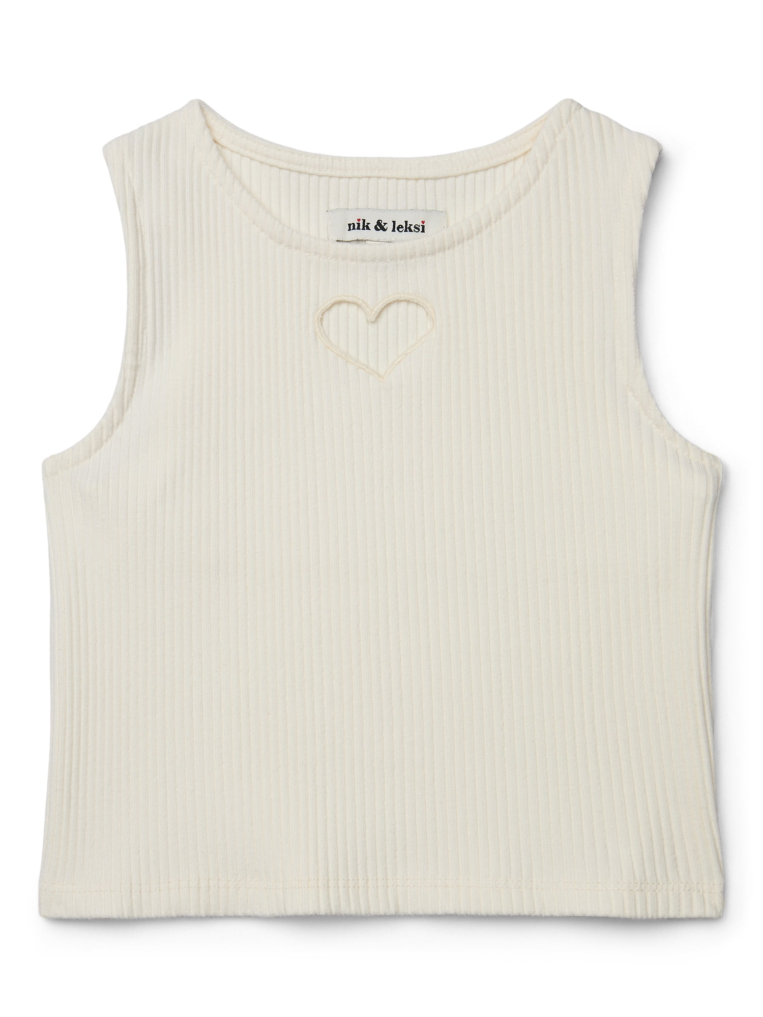 Nik & Leksi Tween Rib Tank with Cut Out, Sizes 7-18 - Walmart.com