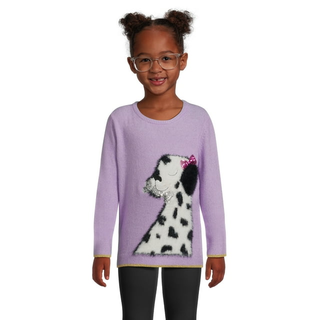 Nik and Leksi Girls Embellished Sweater Pullover, Sizes 4-16 - Walmart.com