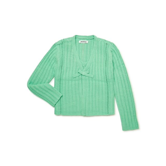 Nik and Leksi Girls Tank and Cardigan Sweater Set, 2-Piece, Sizes 4-16 ...