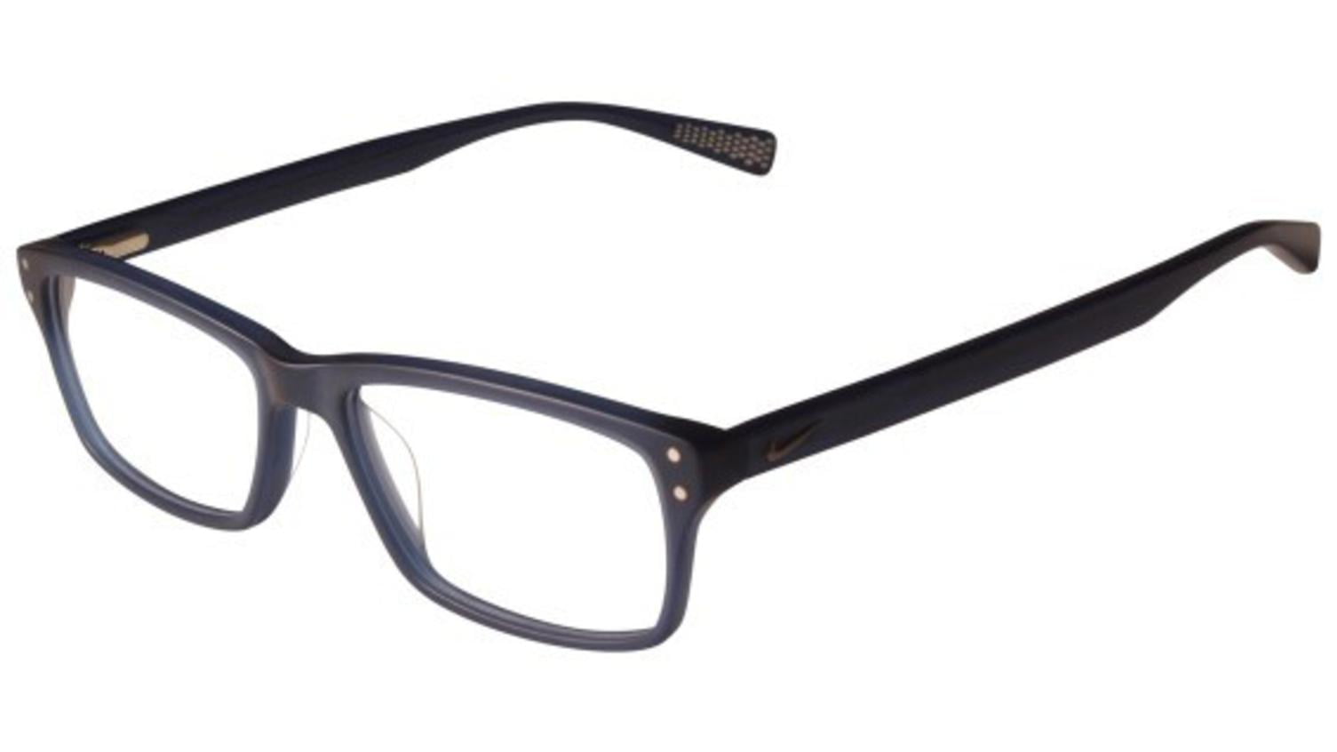 Nike 7242 Full Rim Rectangle Matte Space Blue Eyeglasses - Walmart.com