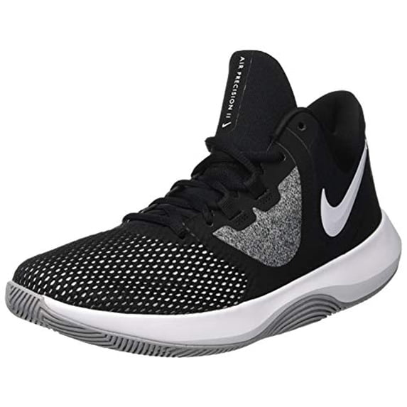 Nike AQ3521-001: Men's Air Precision II NBK Black/White Basketball ...
