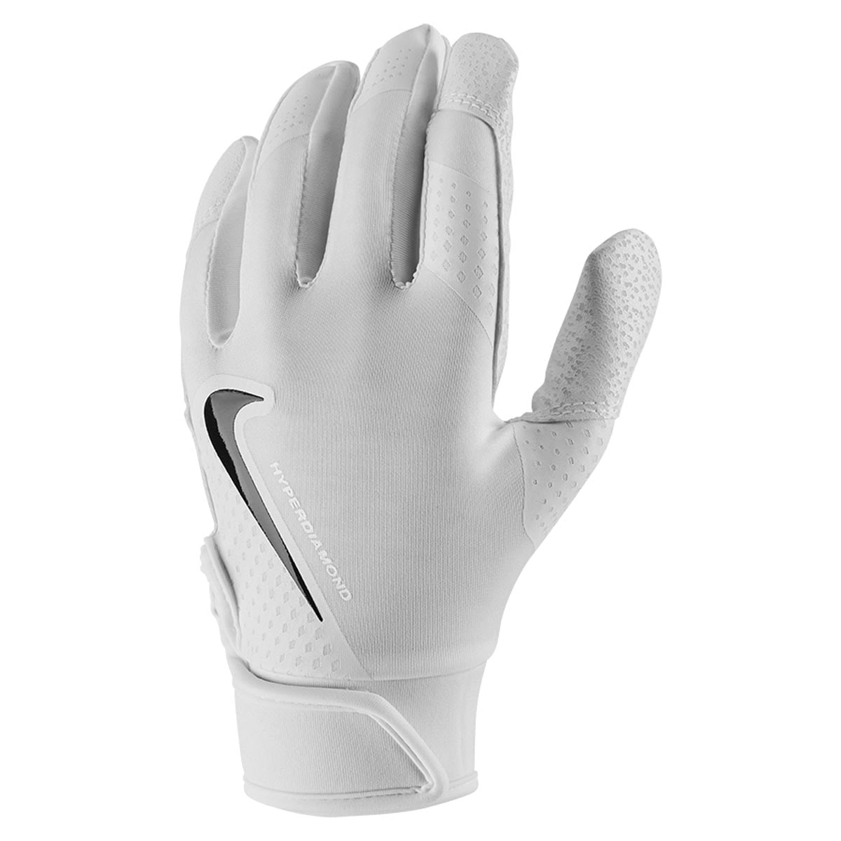 Nike Adult Hyperdiamond 2.0 Batting Gloves White | Black Large ...