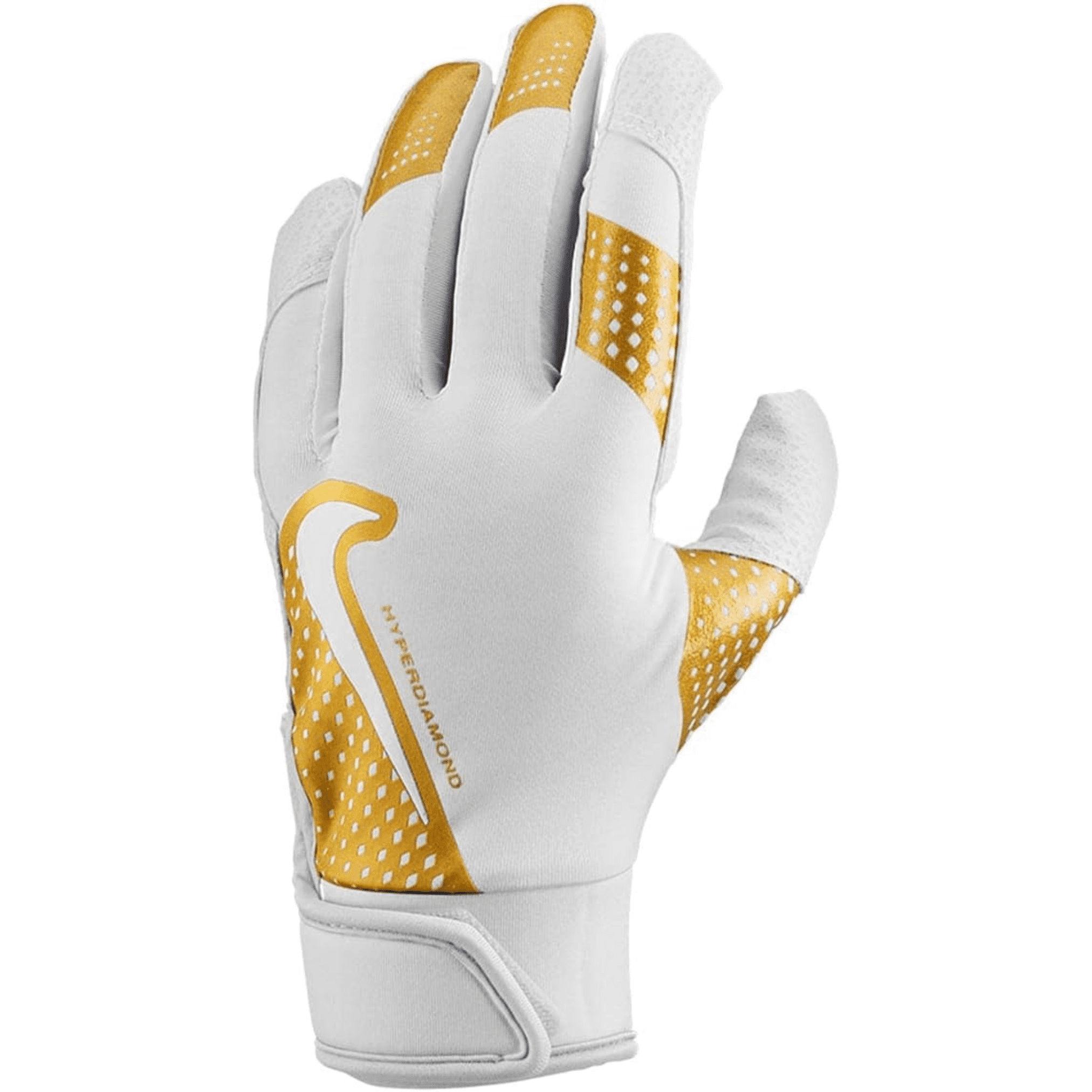Nike Hyperdiamond 2.0 Batting Gloves White/Gold - Adult Large - Walmart.com