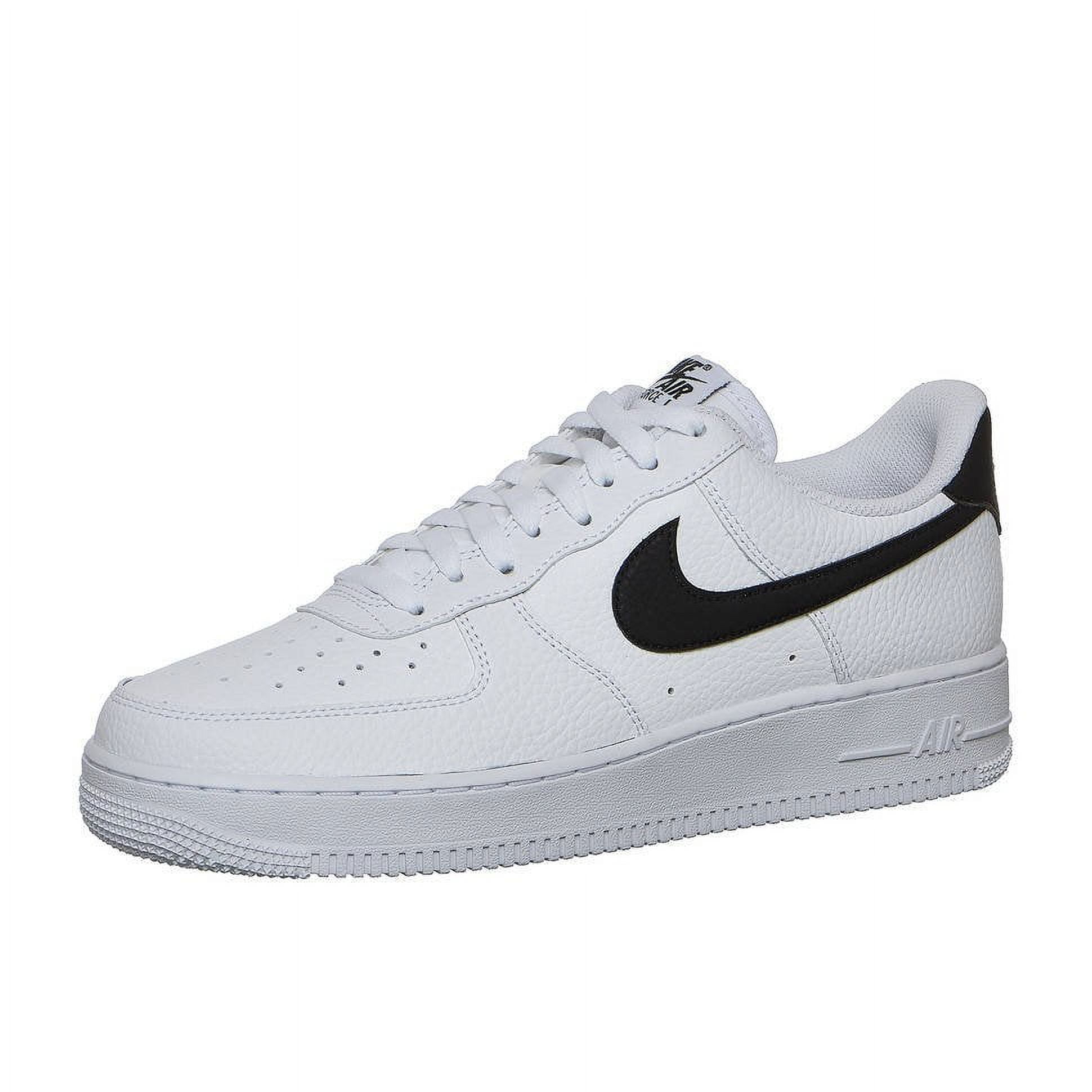 Nike Men's Air Force 1 Low '07 CT2302-100 White/Black Leather Sneaker ...